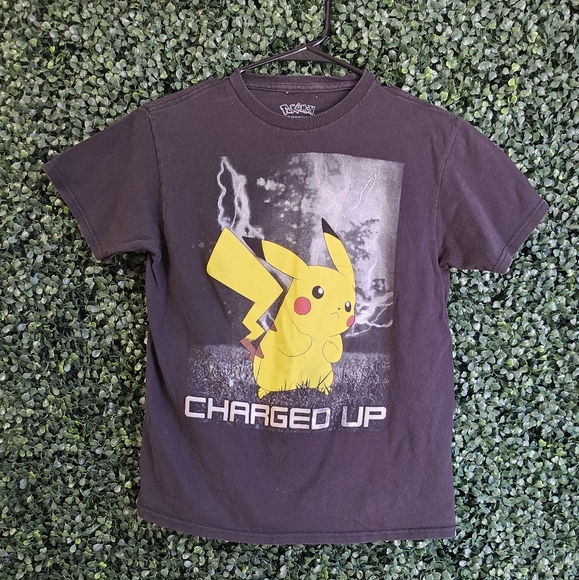 Pokemon | Shirts & Tops | Youth Xl Pokemon Pikachu Charged Up Tshirt ...